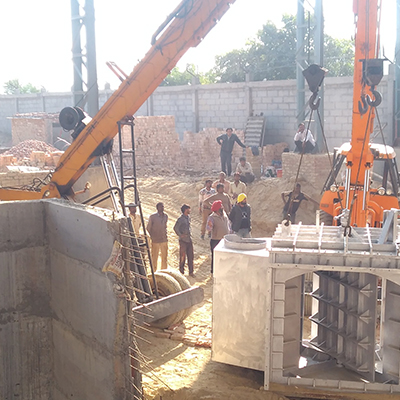 Glass Furnace & batch house construction